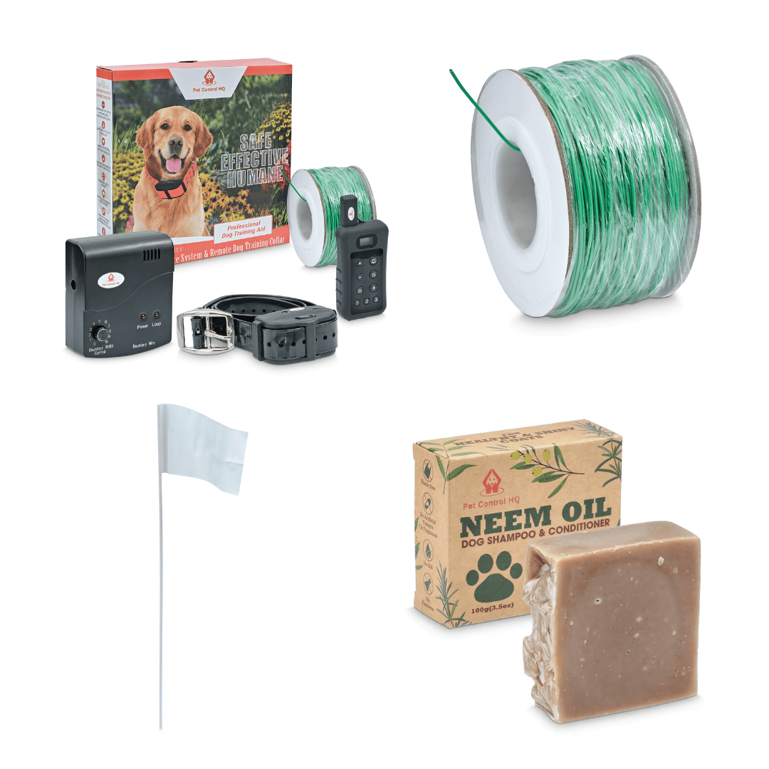 2in1 Dog Training Kit - Electric Dog Fence with Remote + Bonuses