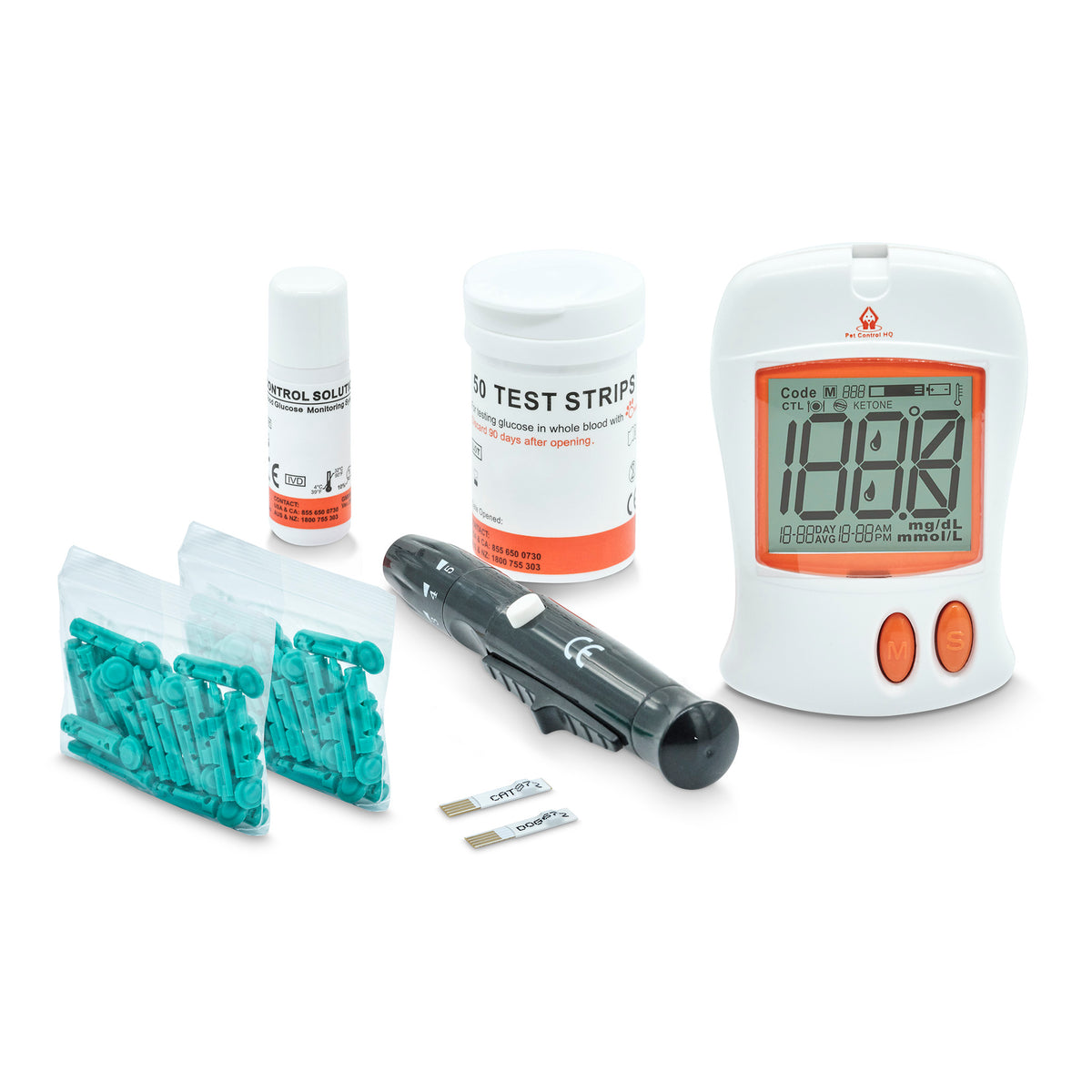 Pet Glucose Meter Kit - Diabetes & Insulin Monitoring for Pets